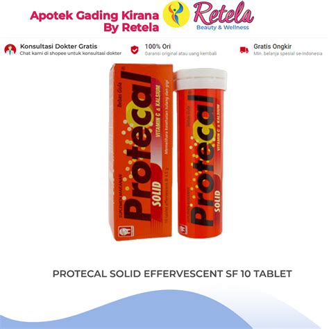Jual Protecal Solid Effervescent Sf 10 Tablet Shopee Indonesia