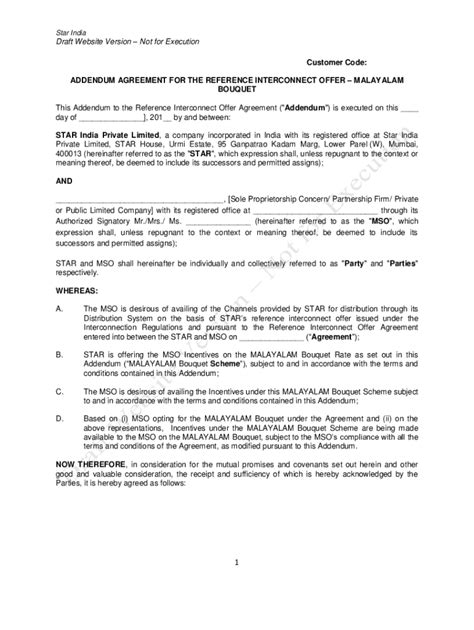 Fillable Online Draft Website Versionnot For Execution Customer Code