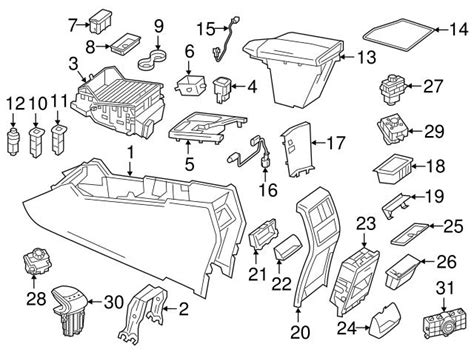 Genuine Mercedes 16668004109051 Console Compartment Rear Mercedes
