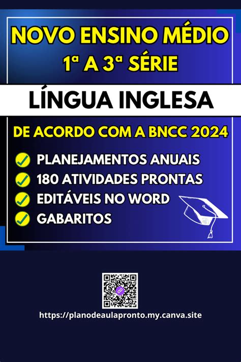 Plano De Aula Pronto InglÊs 1° 2° E 3° Ano 【novo Ensino Médio】 Bncc