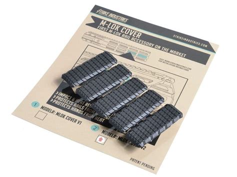 Strike Industries M Lok Rail Covers V2 Black Fde Ar15discounts