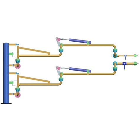 Land Bottom Lpg Loading Arm For Truck Tanker Loading Loading Arm And Land Loading Arm