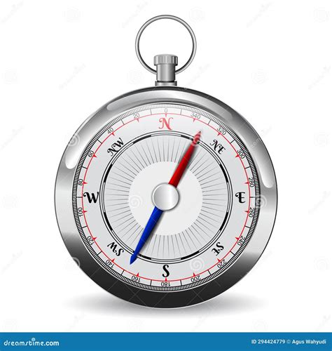 Set Of Realistic Wind Compass Marine Isolated 3d Render Stock