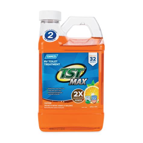 Camco Tst Max Rv Toilet Treatment Septic Safe Orange 64 Ounces 41195