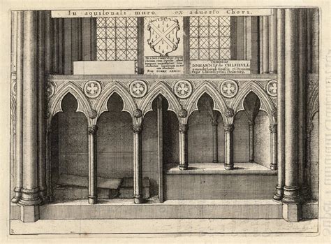 Chishull Monument By Wenceslaus Hollar Fine Art Print