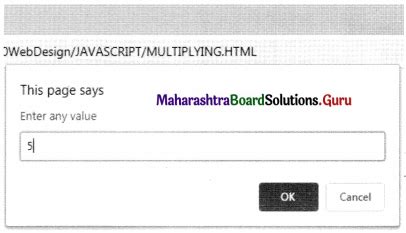Maharashtra Board Class Information Technology Practicals Skill Set Client Side Scripting