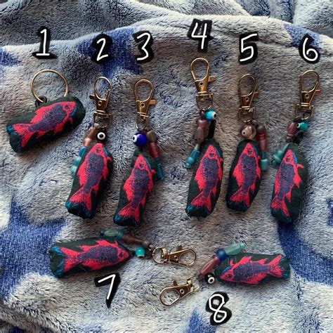 Handmade Fish Plush Keychain Made From Cotton Depop