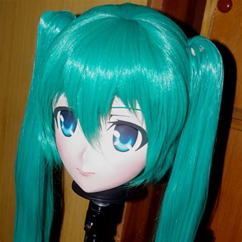 Full Head Female Face Anime Mask Cosplay Kigurumi Zentai Suit