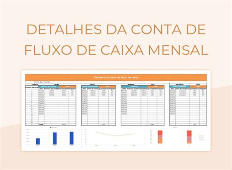 Modelos De Planilhas Cronograma De Fluxo De Caixa Para Microsoft Excel