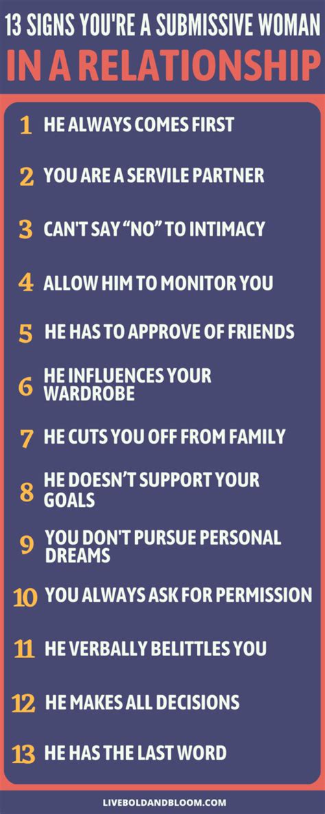 13 Signs Youre A Submissive Woman In Your Relationship