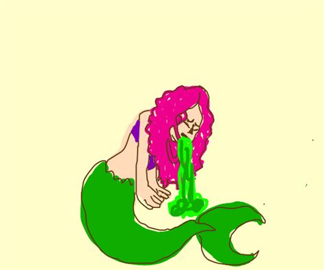 Mermaid Vomiting Drawception