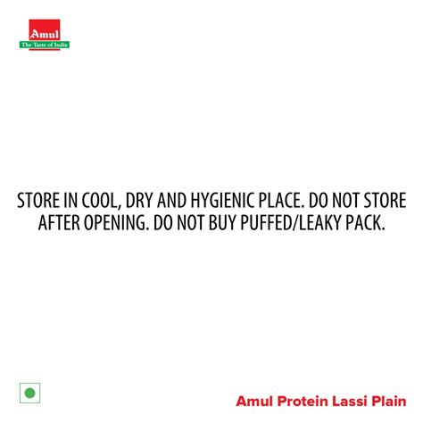 Amul High Protein Plain Lassi 200 Ml Pack Of 30
