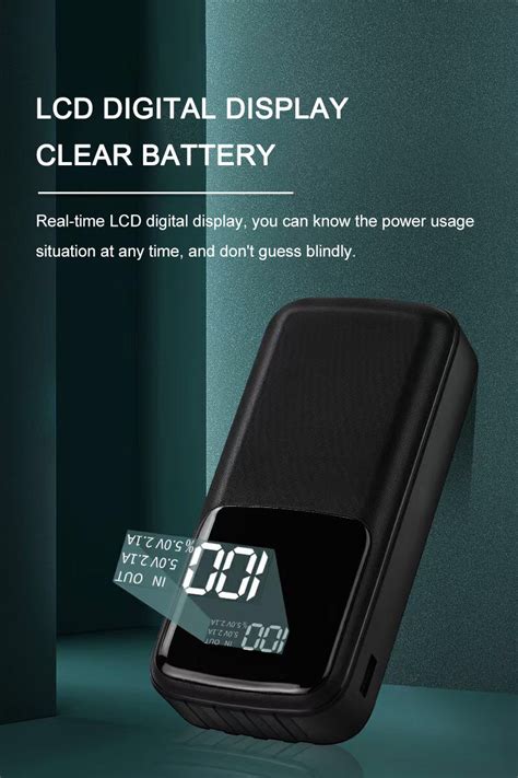 Big Capacity Electronics Portable Charger Power Banks With Cables