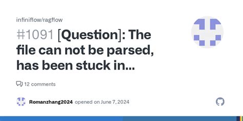 Question The File Can Not Be Parsed Has Been Stuck In Parsing Even