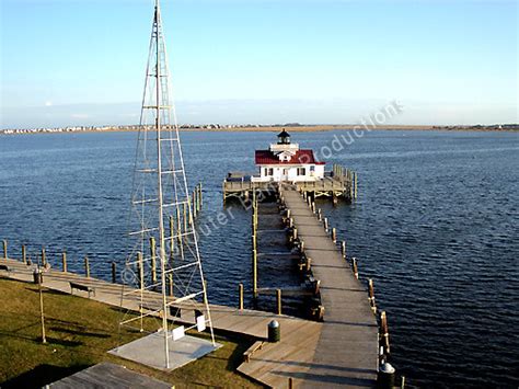 Outer Banks Aerial Photography Roanoke Island Marsh Lighthouse 2070 A