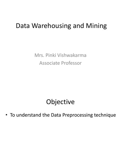 data preprocessing part 1 pdf data data quality