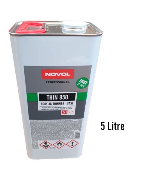 Novol Thin 850 for Acrylic Products - 5L– Premier Panelbeating Supplies Ltd