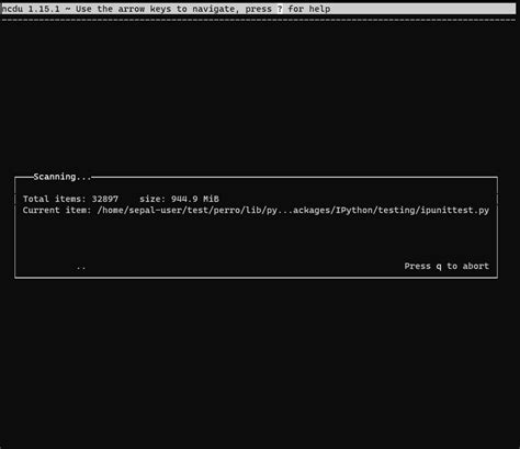 manage disk usage — sepal documentation