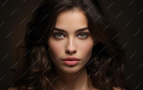 Premium Photo Woman With Anatomically Perfect Female Face
