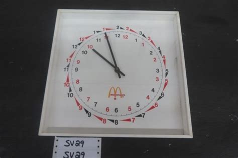 Mcdonalds Battery Operated Clock 125 X 125 Used As Burger Timer