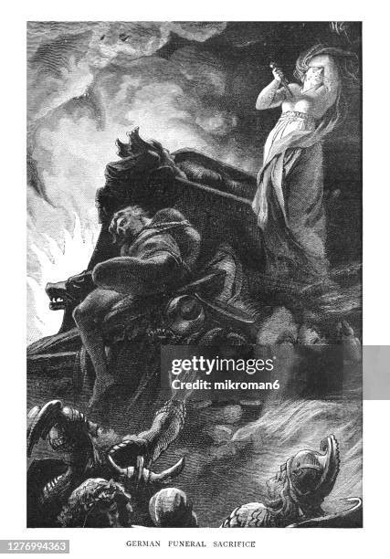 Sacrifice Drawing Photos And Premium High Res Pictures Getty Images