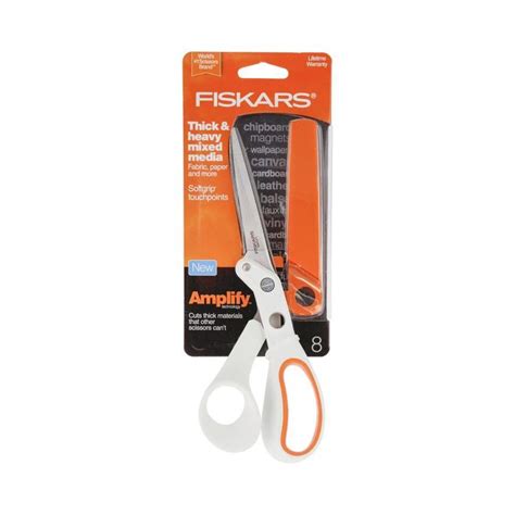 Fiskars Amplify Craft Shears White And Orange