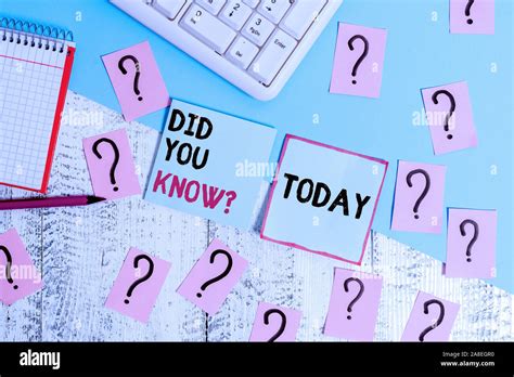 Conceptual Hand Writing Showing Did You Know Question Concept Meaning Fun Facts And Figures