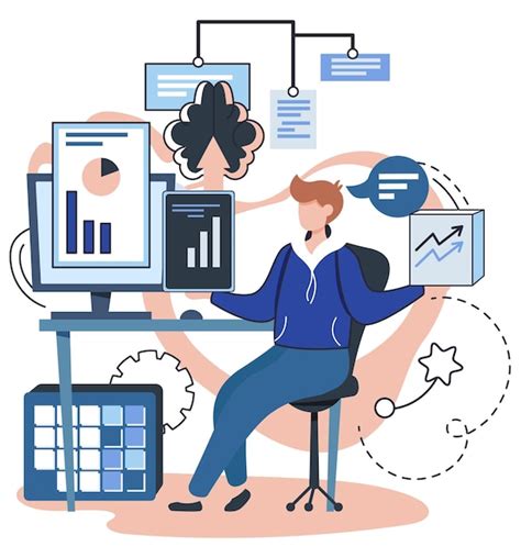 Premium Vector Business Intelligence Data Analysis Obtaining