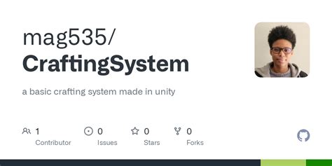 github mag535 craftingsystem a basic crafting system made in unity