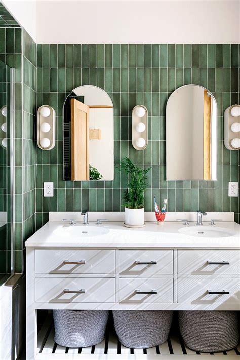 21 Inspiring Ideas For A Green Tile Bathroom Makeover