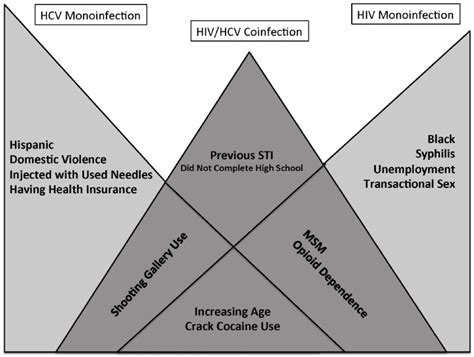 Graphical Representation Of Overlapping Relationships Between Hivhcv