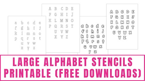 Free Printable Large Alphabet Letters A Z Printables For Everyone