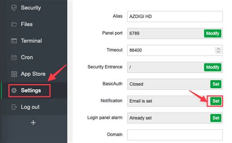 Setting Up Notifications On Aapanel
