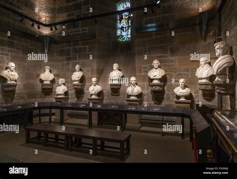 The Hall Of Heroes Inside The National Wallace Monument On Abbey Craig