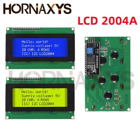 Jual Lcd2004i2c Lcd2004 20x4 2004a Blue Green Screen Character Lcd Iic