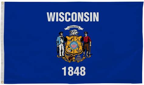 Wisconsin State Flag 12 X 18 Wisconsin Flag State Of Wisconsin Flag