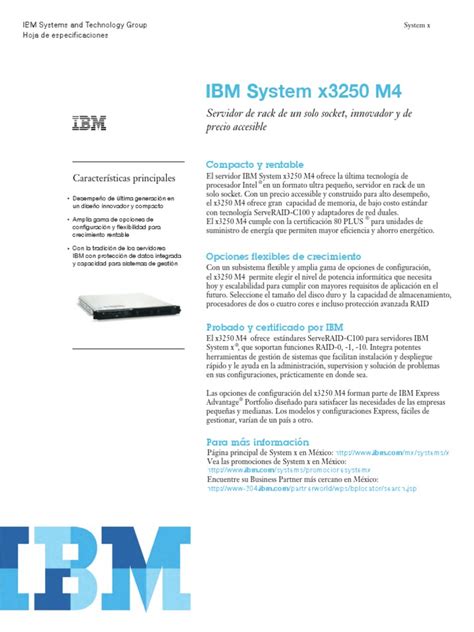 Ibm 3250 Pdf Servidor Computación Microprocesador