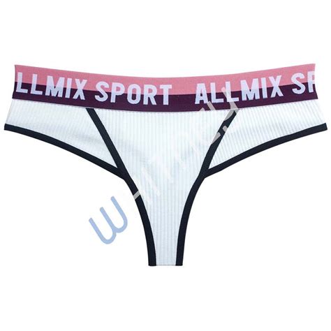 กางเกงใน สไตล์ Sport ขอบดำ ชมพู จีสตริงg Stringสุด Sexy ผ้า Cotton