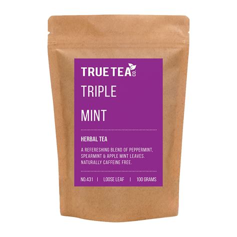 Triple Mint Tea Loose Leaf Herbal Tea True Tea Co