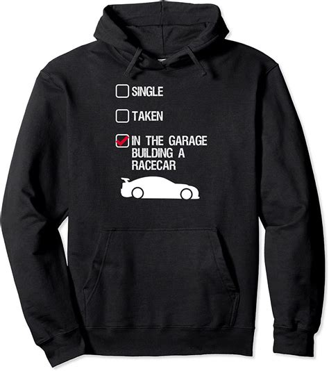 Car Guy In The Garage Building A Racecar Hoodie Id 19819 By Evgenia
