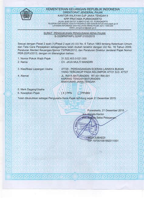 Cv Java Multi Mandiri Kab Banyumas Jawa Tengah Profil Telepon Alamat