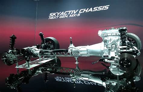 First Look Mazda Shows Off The New Chassis Of The 4th Gen Mx 5 Miata