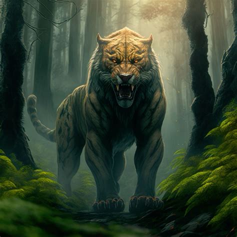 Sabretooth Tiger A Majestic Predator From The Past