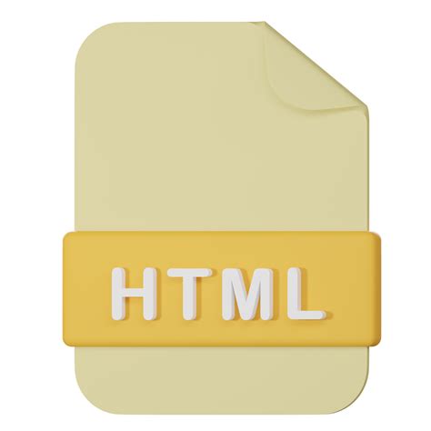 html filename extension 3d icon 29887880 png