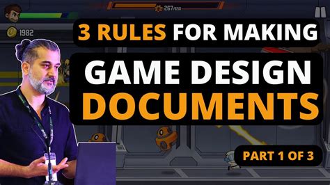 game design doc tutorial part 1 youtube