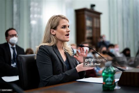 Former Facebook Employee And Whistleblower Frances Haugen Testifies