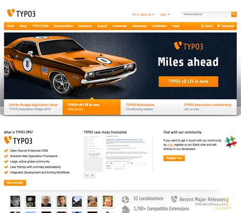 typo3 demo site try typo3 without installing it