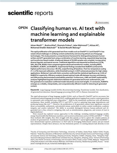 Pdf Classifying Human Vs Ai Text With Machine Learning And