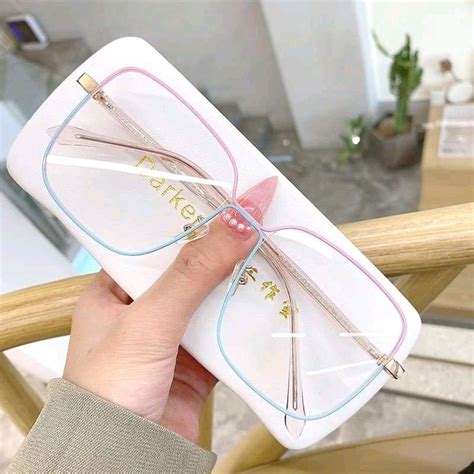 Sweet Charice Square Candy Pink Frame Glasses Cute Eyeglasses For Women