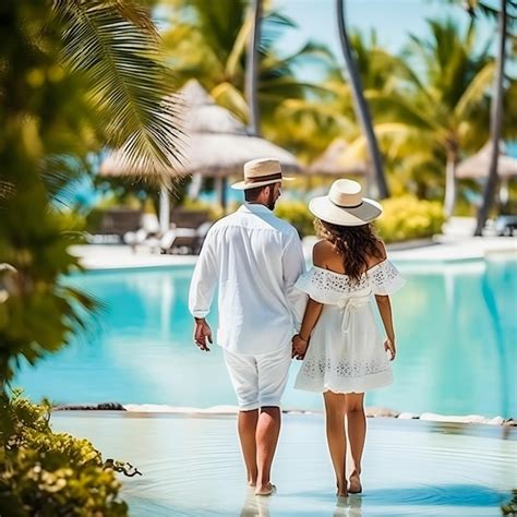 Premium Photo Tropical Vacation In A Luxurious Hotel Romantic Beach